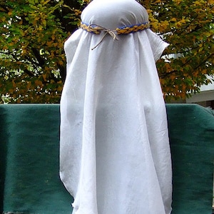Medieval Reenactment LARP Costume - Silk Veil - Woolen Cap - Etsy