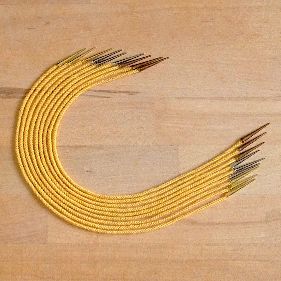 Nestel Cords With Nestel Lace Nestel Cord Yellow Hand-knotted - Etsy