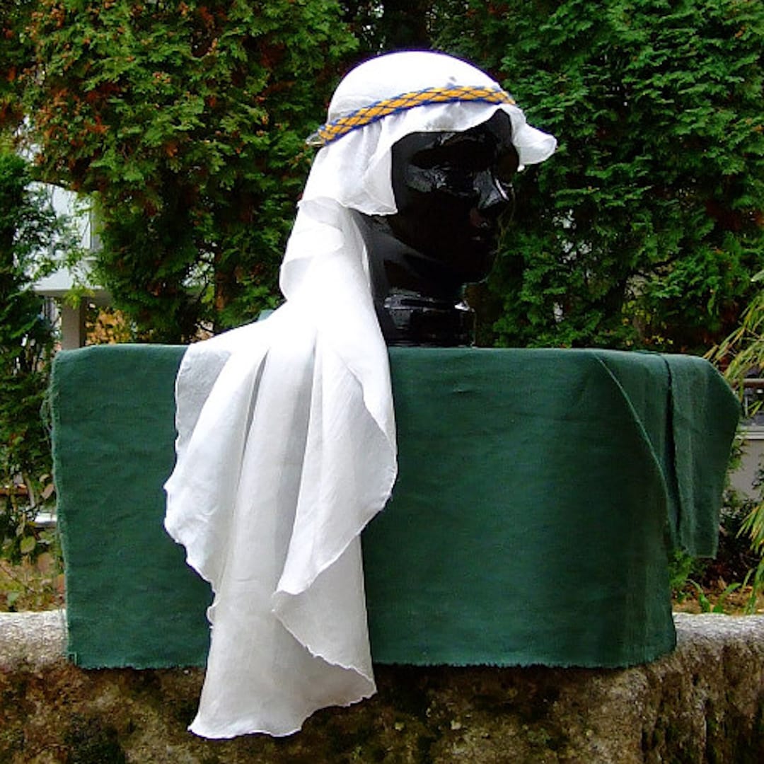 Medieval Reenactment LARP Veil Made of Silk - Etsy