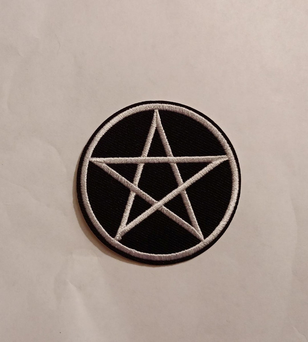Pentagram Embroidered Patch - Etsy