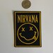 Nirvana band Smiley Face Embroidered Patch Iron-on or Sew On Patch - Etsy