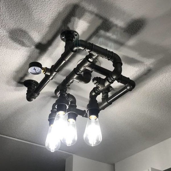 Gas Pipe Lamp - Etsy