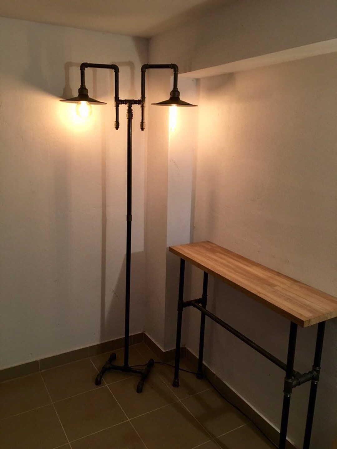 Industrial Pipe Floor Pipe Lamp, Wall Light, Cellling Light - Etsy
