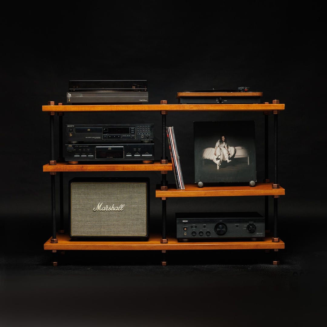 NEW Turntable Stand, Wood Furniture, Handmade Record Player Stand ...