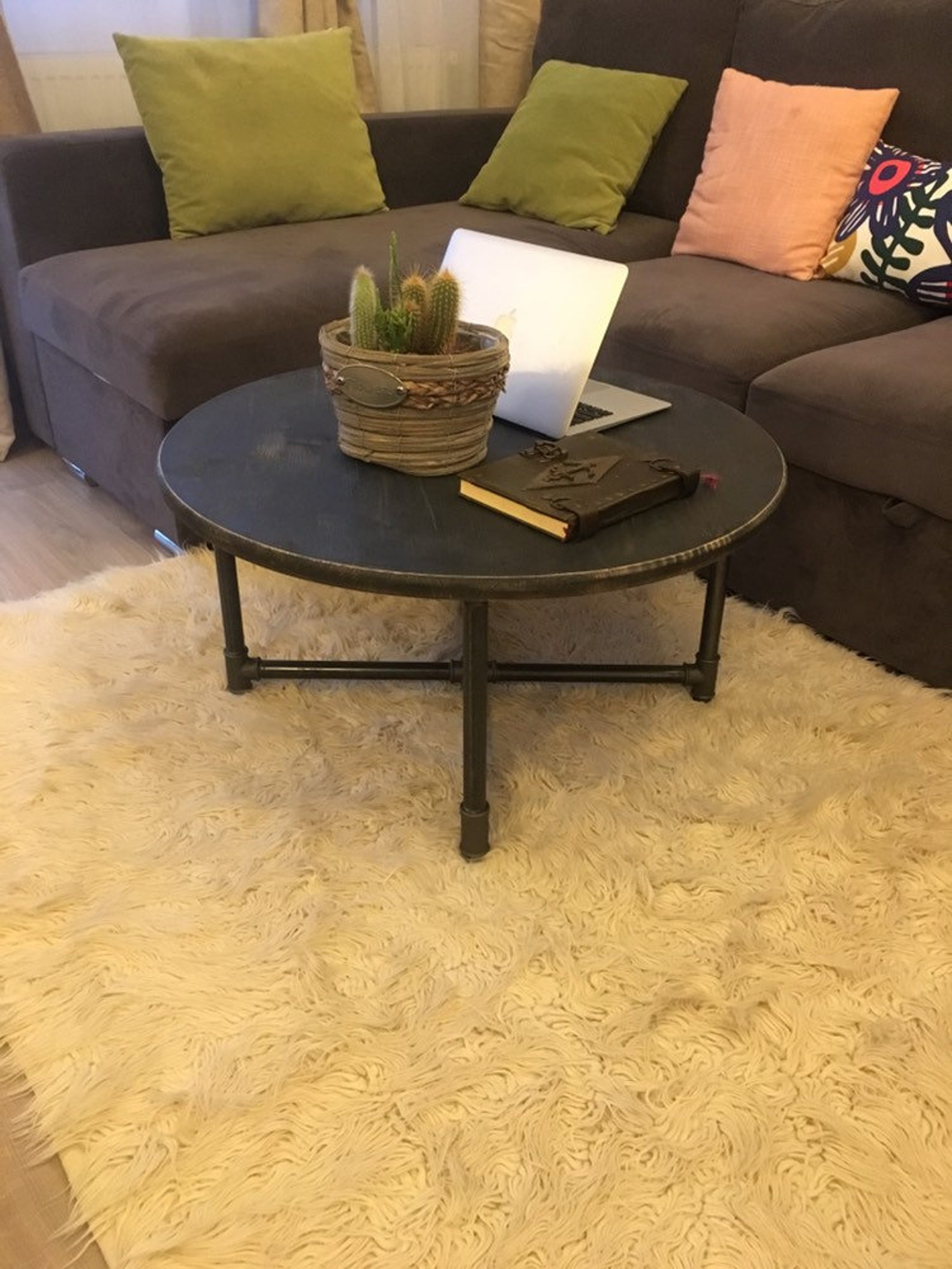 Free Shipping Industrial Pipe Table Furniture Handmade - Etsy