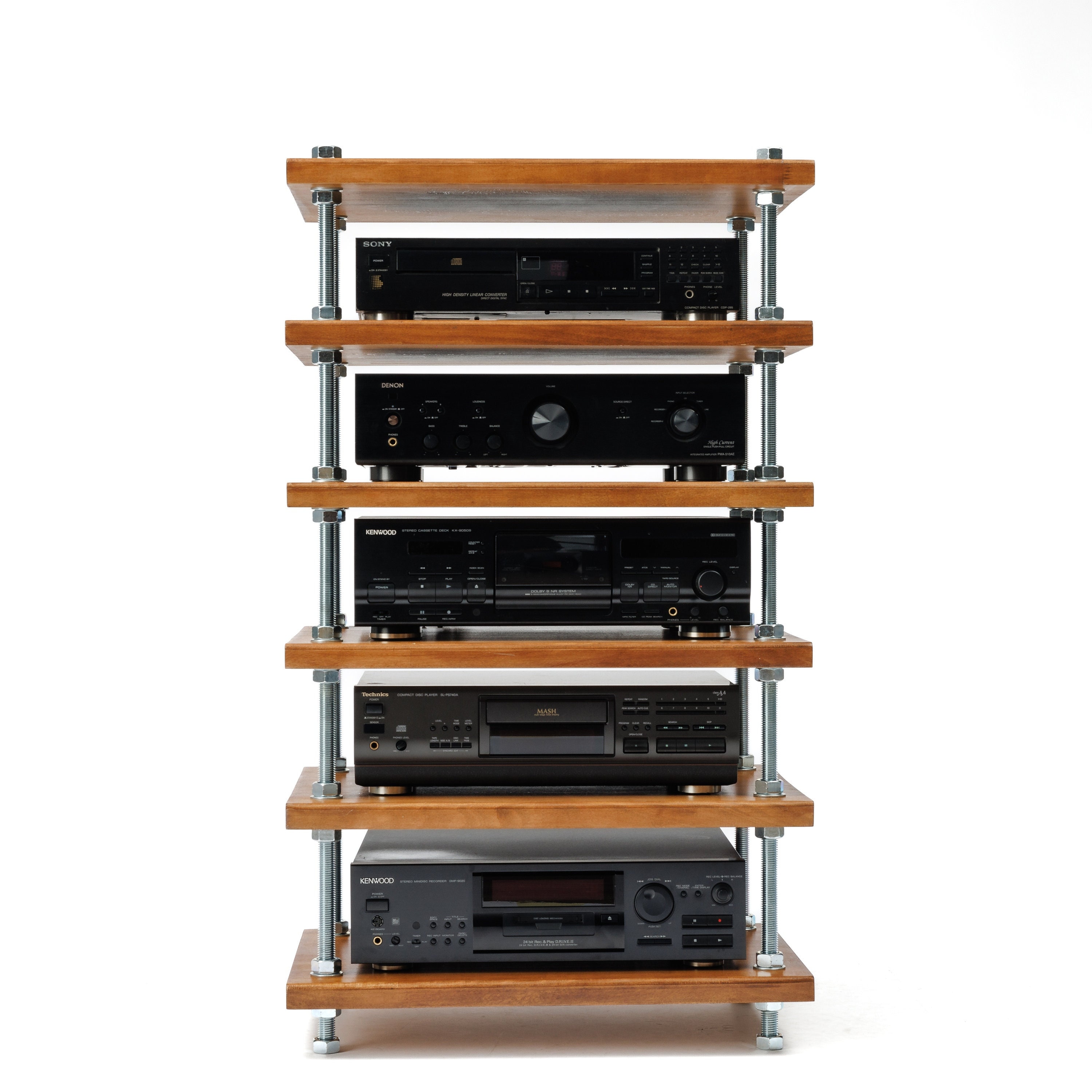 Diy Stacked Audio Rack