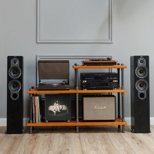 2 in 1 Industrial Pipe Stand, Vinyl Storage, Record Storage, Record ...