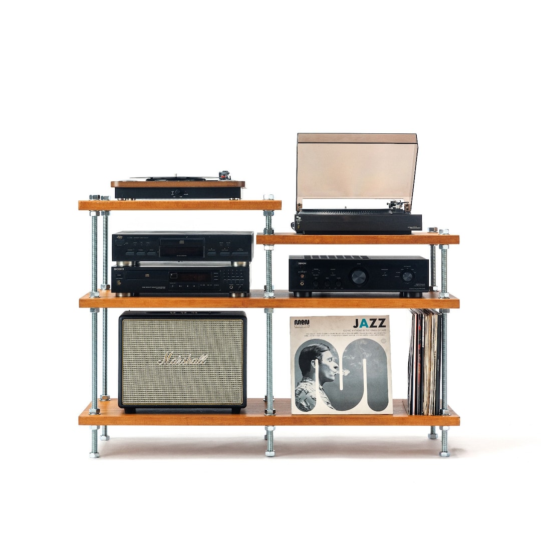 NEW Turntable Stand, Wood Furniture, Handmade Record Player Stand ...