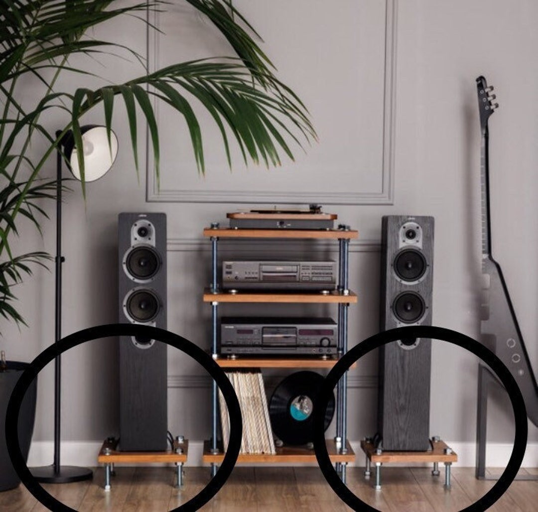 Speakers Stand Industrial Threaded Rod Stand Vinyl Stand - Etsy