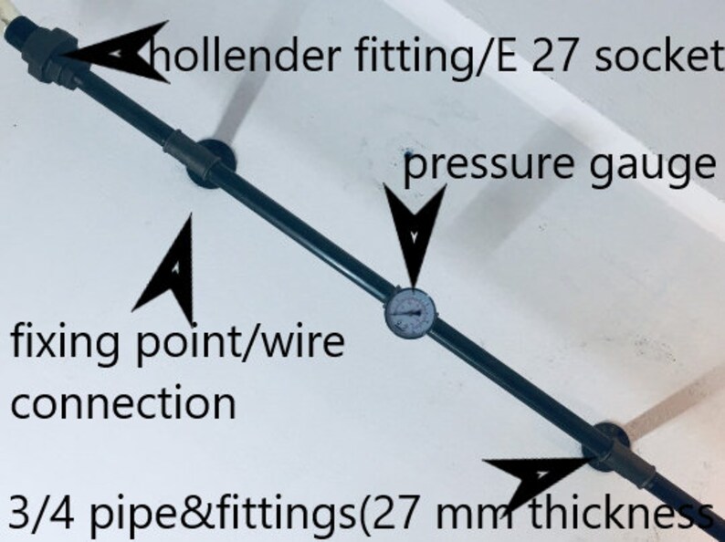Hollander E27 Lamp, Ceilling Pendant, Industrial Pipe Lamp, Steam Punk ...