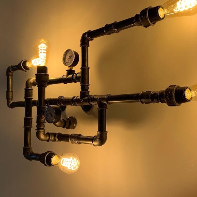 Iron Pipe Lamp - Etsy