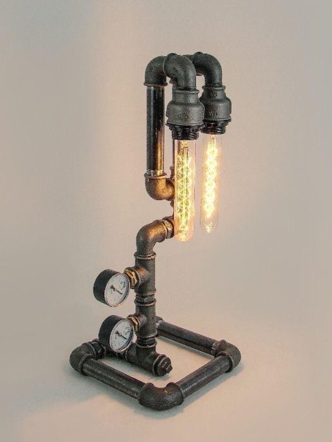Steampunk Desk Lamp Desktop Lamp, Reading Lamp, Industrial Pipe Lamp ...