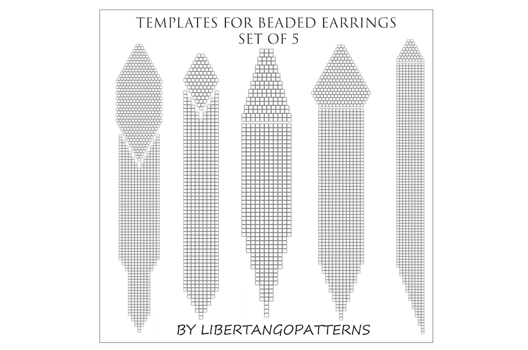 Bead Template - Beading Graph - Blank Template - Paper Graph Pattern ...