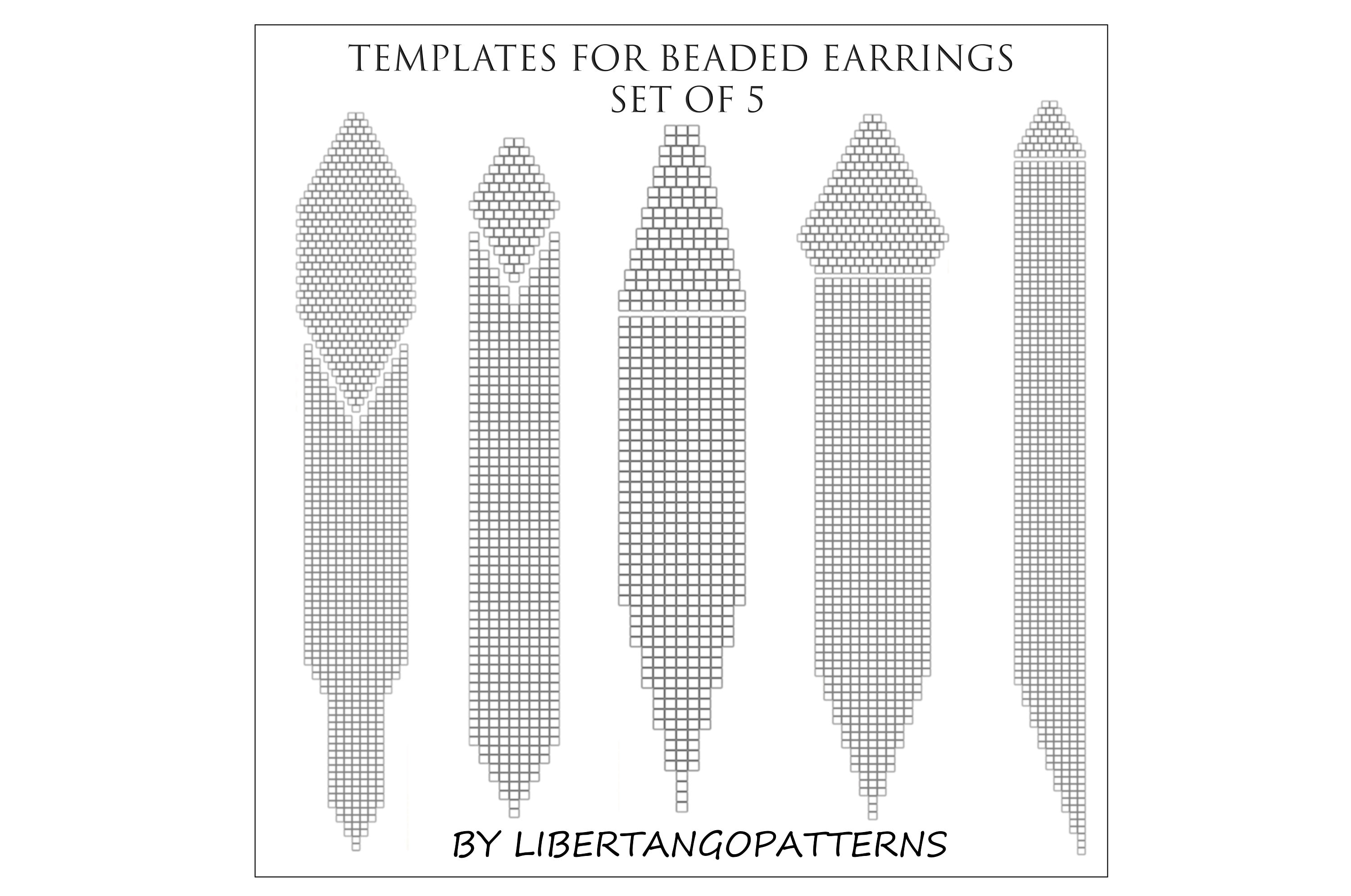 Bead Template Beading Graph Blank Template Paper Graph Pattern Instant ...