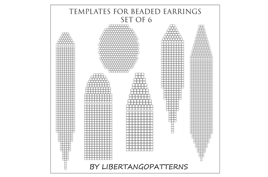Bead Templates - Beading Graph - Blank Template - Paper Graph Pattern ...