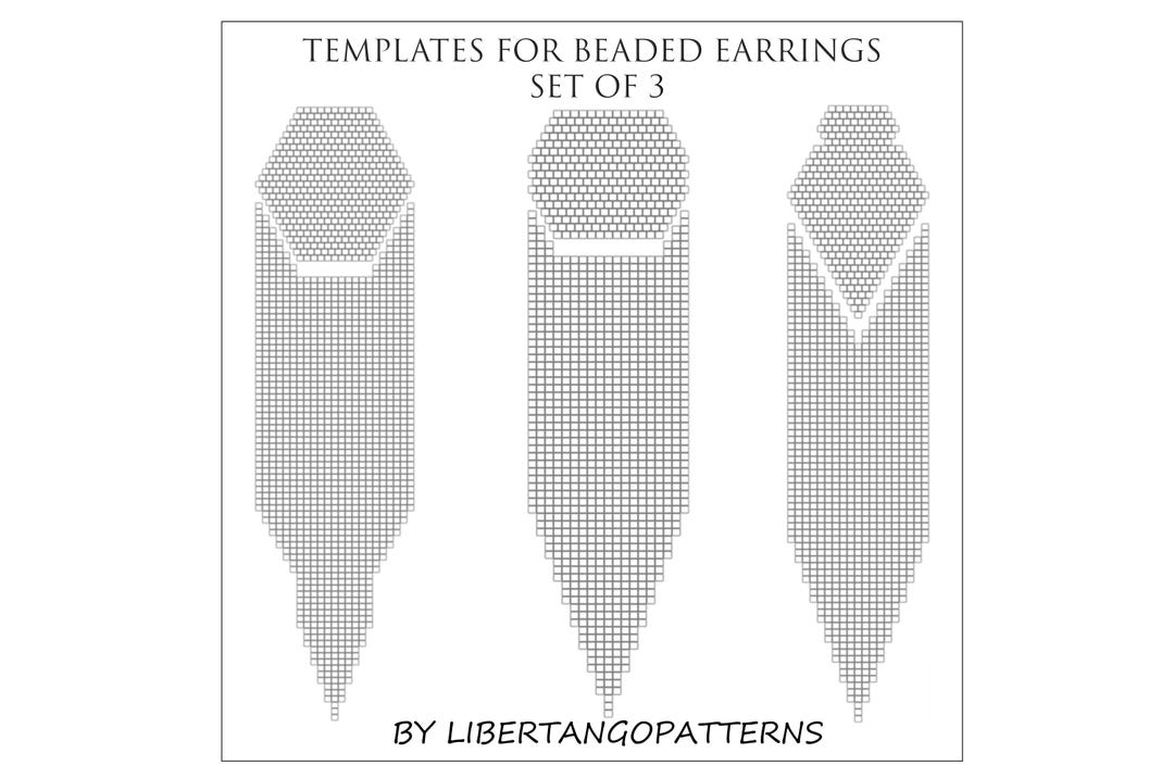 Bead Templates - Beading Graph - Blank Template - Paper Graph Pattern ...