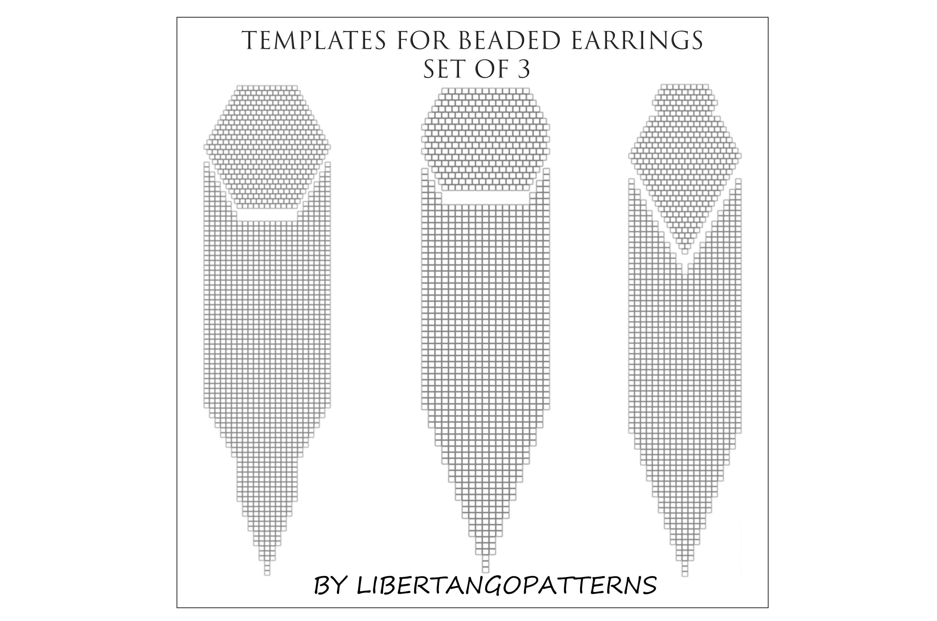 Bead Templates - Beading Graph - Blank Template - Paper Graph Pattern ...