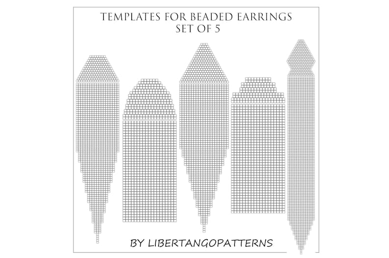 Bead Templates - Beading Graph - Blank Template - Paper Graph Pattern ...