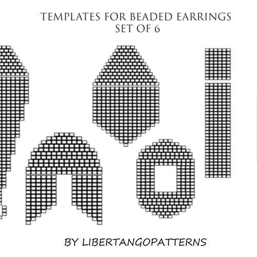 Bead Template Beading Graph Blank Template Paper Graph - Etsy