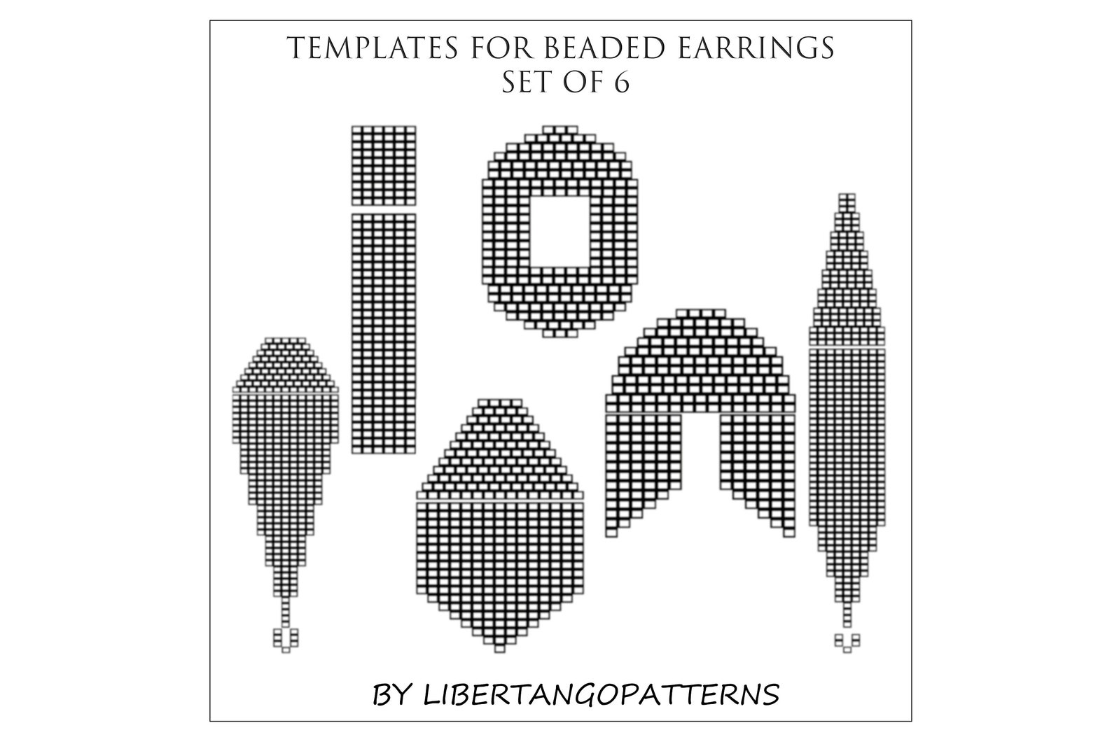 Bead Template, Beading Graph, Blank Template, Paper Graph Pattern ...