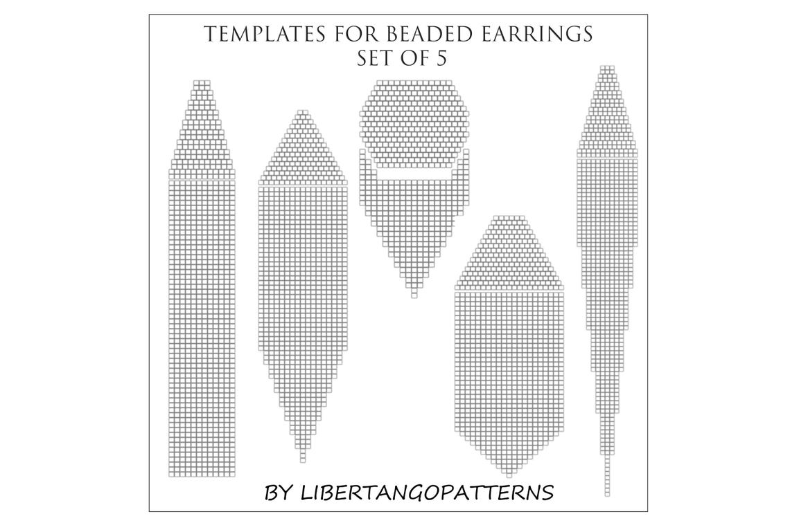 Bead Templates - Beading Graph - Blank Template - Paper Graph Pattern ...