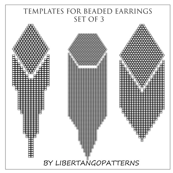 Bead Fringe Earrings - Etsy