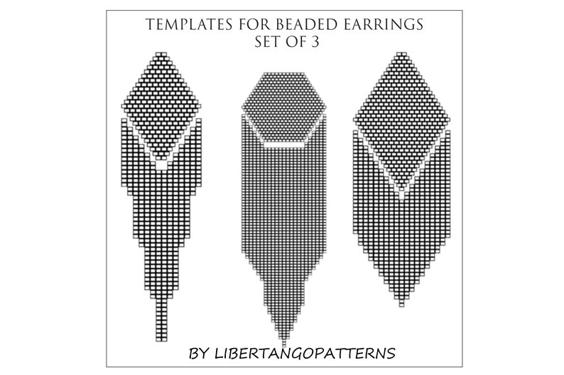 Bead Templates Beading Graph Blank Template Paper Graph Pattern Instant ...