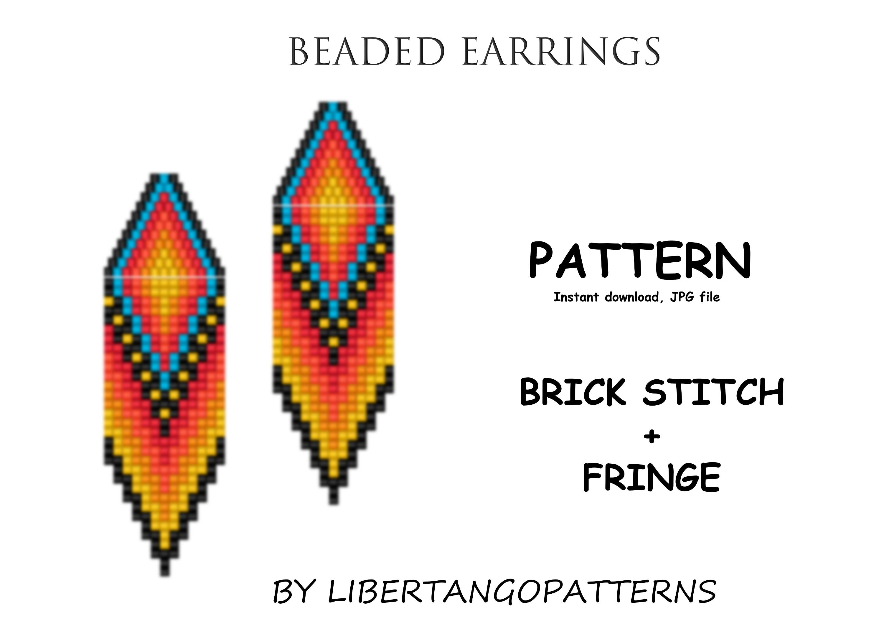 Stitch Brick Pattern Beading Instant Download Seed Bead - Etsy