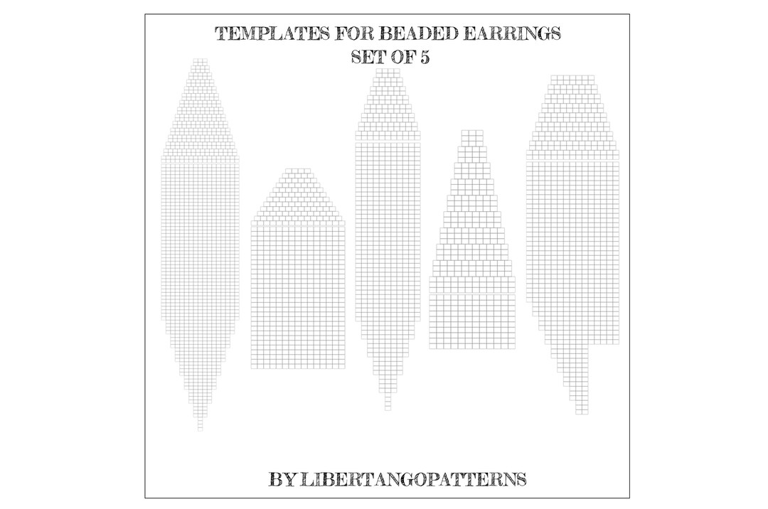 Bead Templates - Beading Graph - Blank Template - Paper Graph Pattern ...