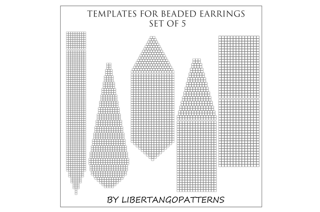 Bead Template - Beading Graph - Blank Template - Paper Graph Pattern ...
