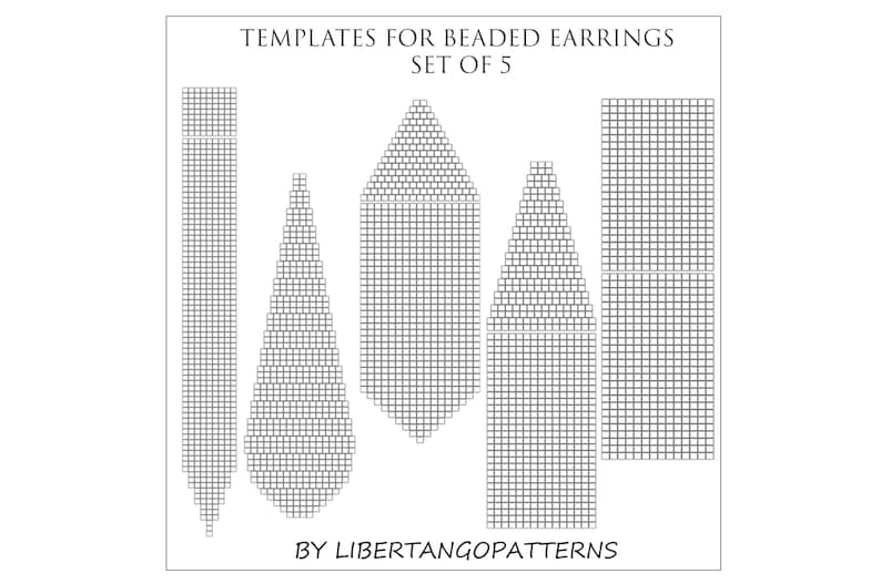 Bead Template - Beading Graph - Blank Template - Paper Graph Pattern ...