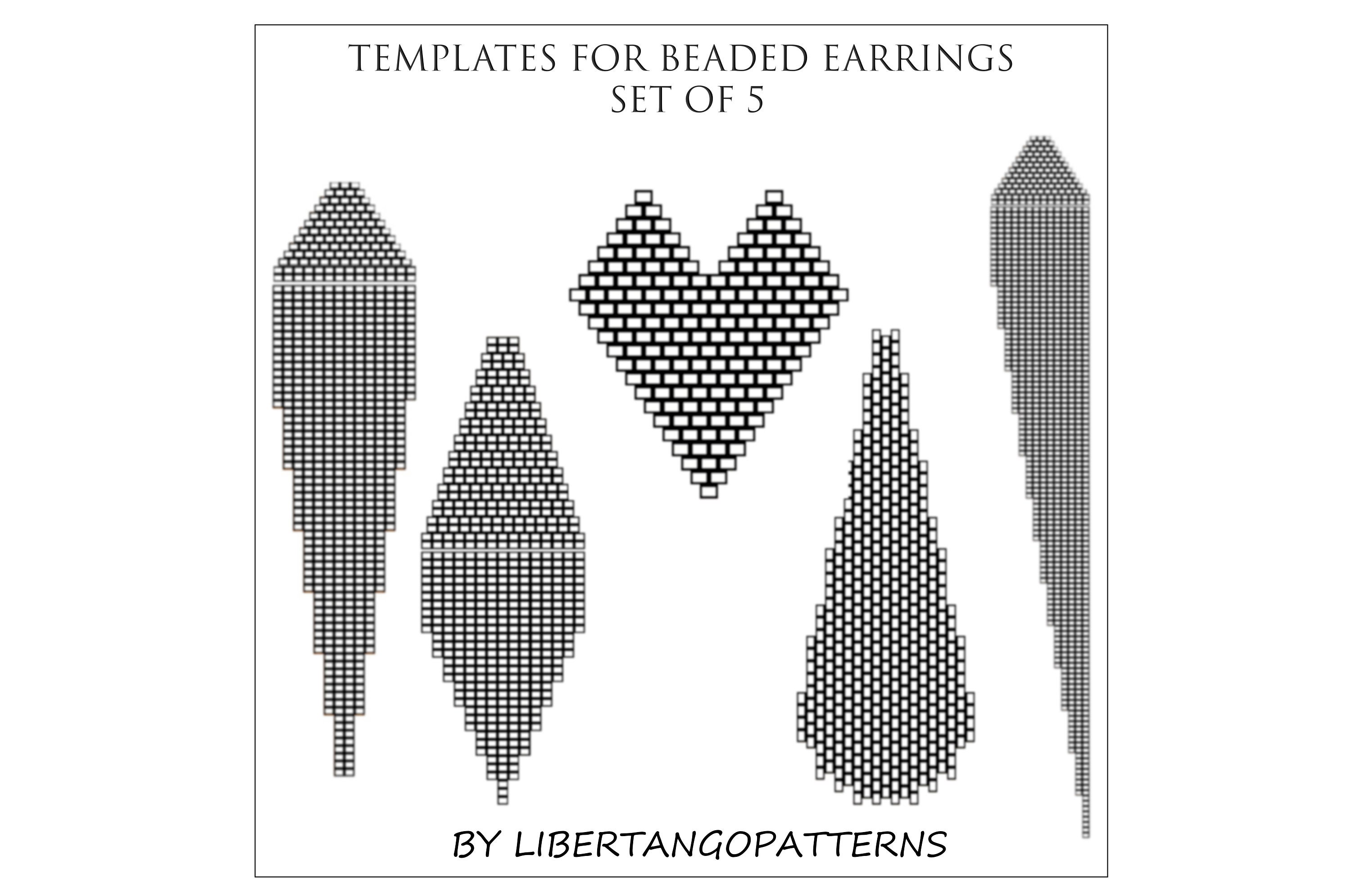 Bead Template Beading Graph Blank Template Paper Graph Pattern Instant ...