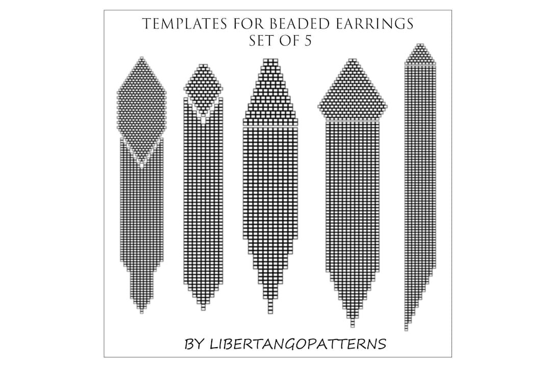 Bead Template Beading Graph Blank Template Paper Graph Pattern Instant ...