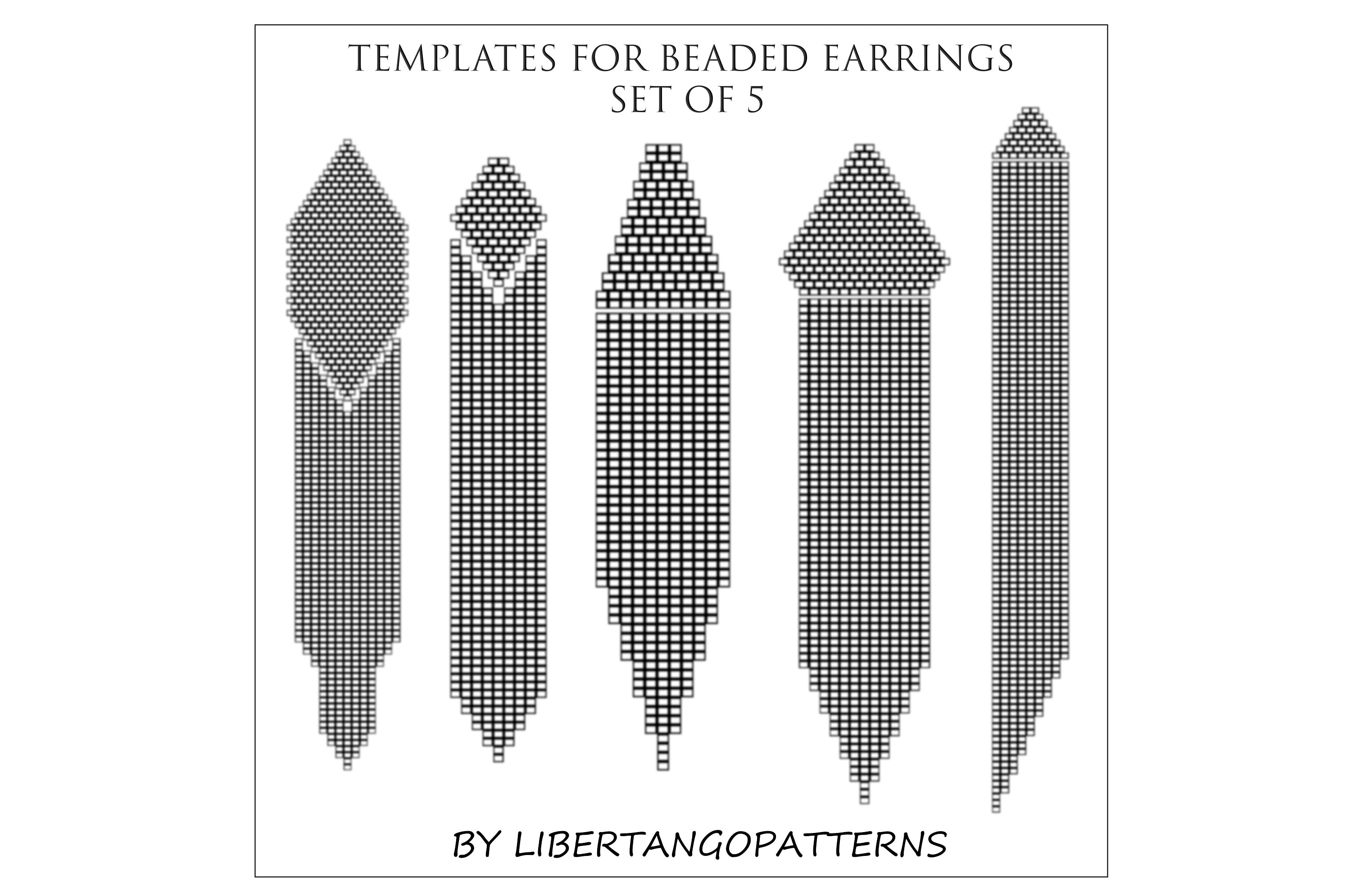Bead Template Beading Graph Blank Template Paper Graph Pattern Instant ...