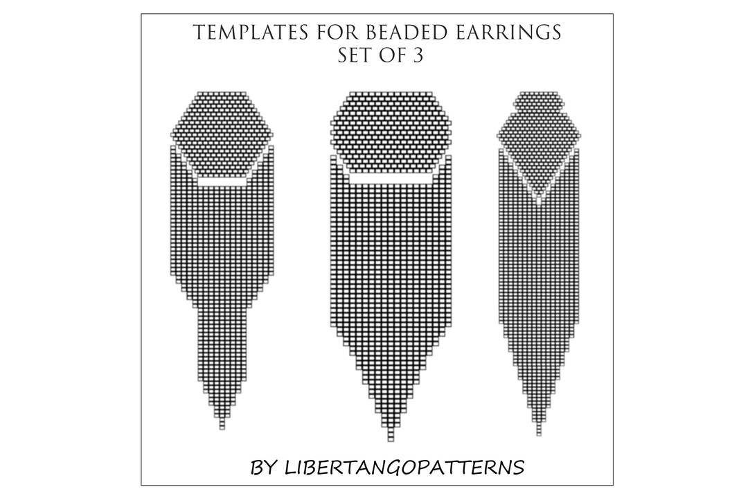 Bead Templates Beading Graph Blank Template Paper Graph Pattern Instant ...