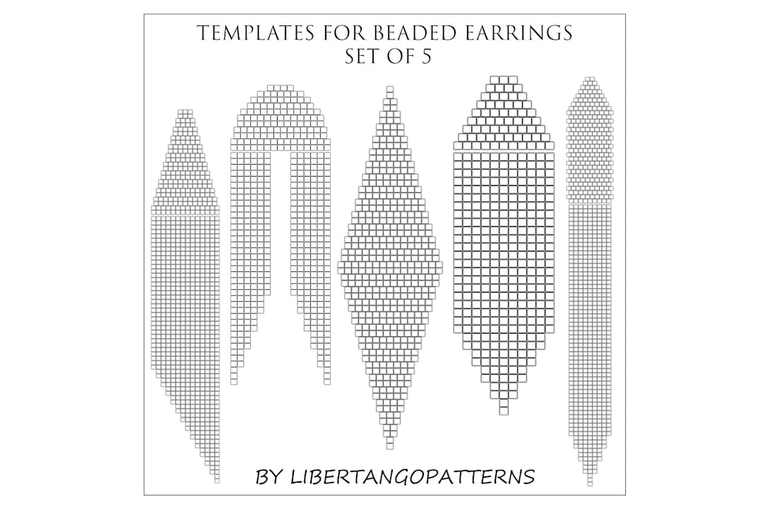 Bead Template - Beading Graph - Blank Template - Paper Graph Pattern ...