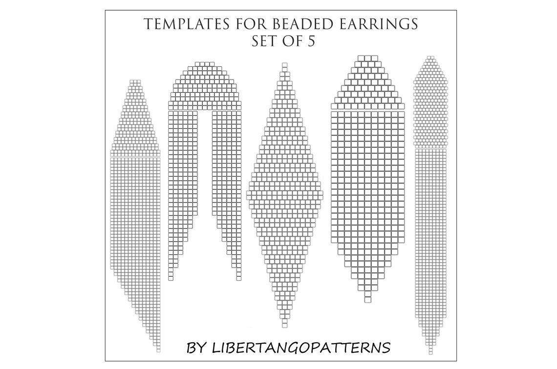 Bead Template - Beading Graph - Blank Template - Paper Graph Pattern ...