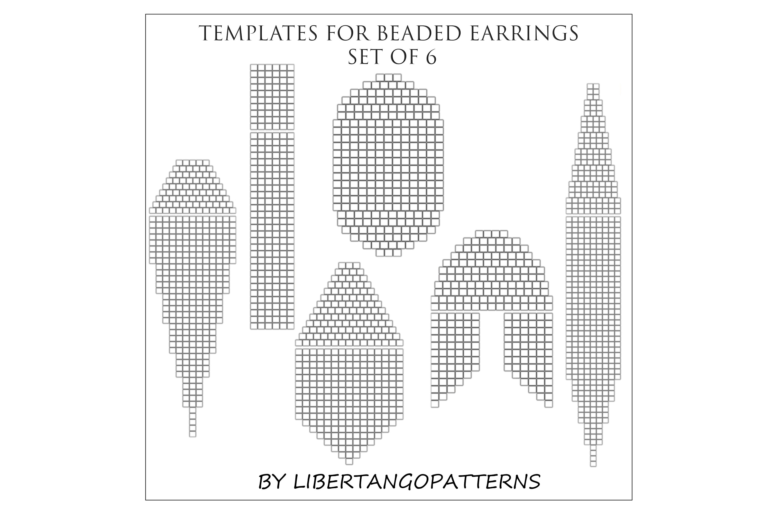 Bead Template, Beading Graph, Blank Template, Paper Graph Pattern ...