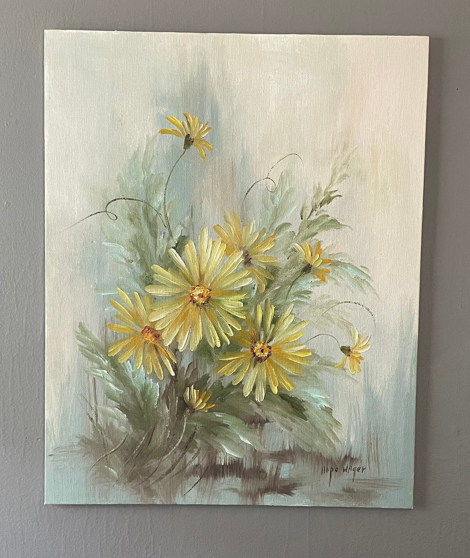 Yellow Daisy Painting