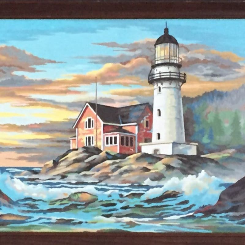 Painted Lighthouse - Etsy