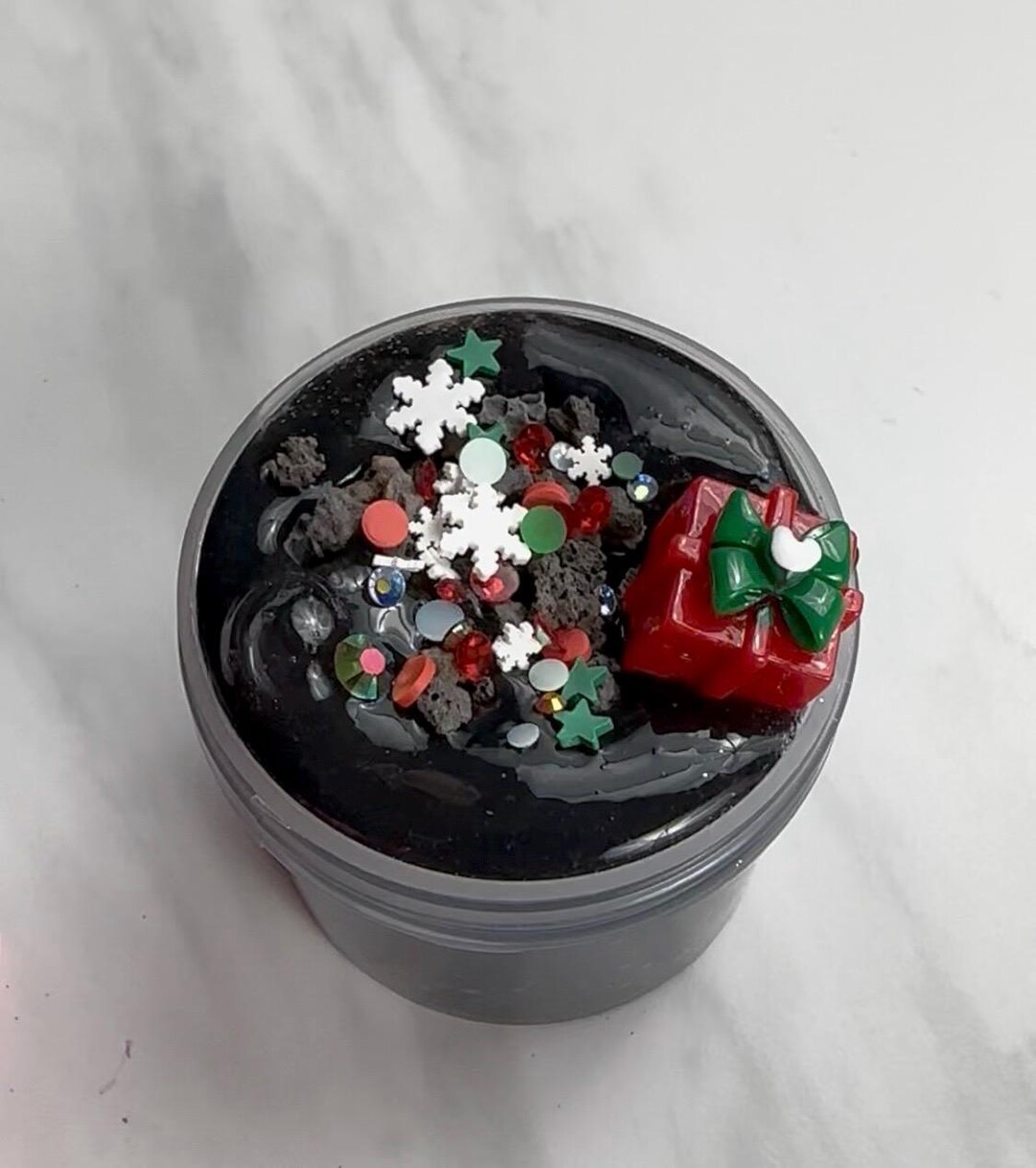 Lump of Coal Slime - Etsy