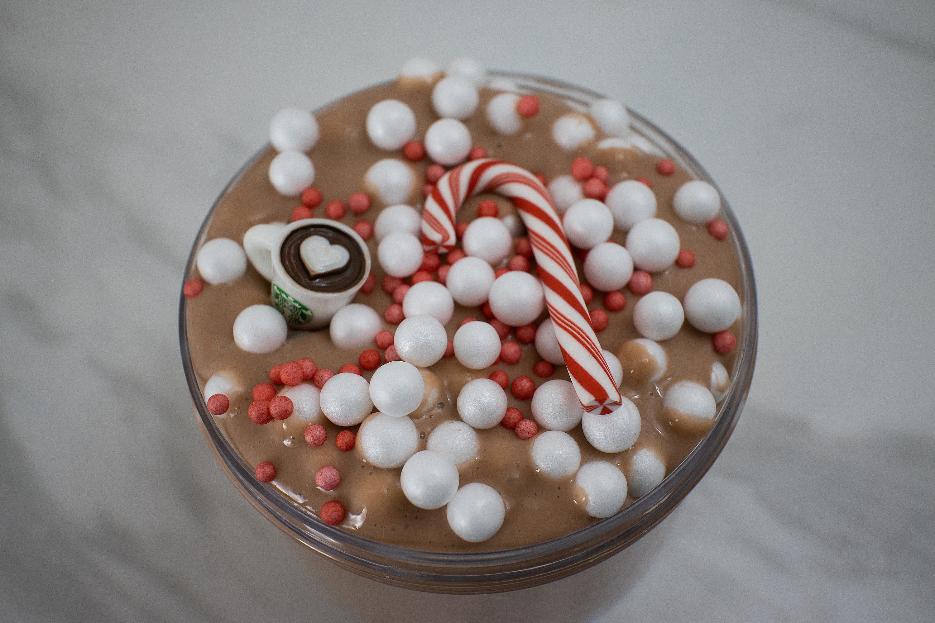 Slime Peppermint Hot Cocoa Thick and Glossy Semi-floam - Etsy