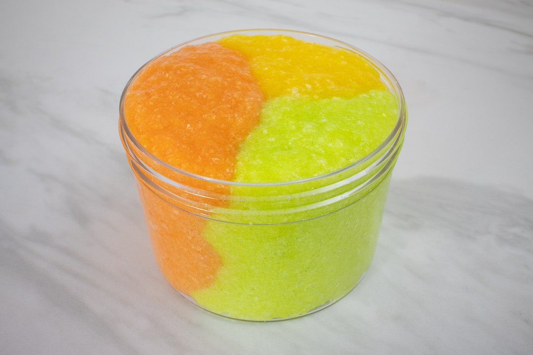 Slime- Citrus Shaved Ice Clear Snow Fizz Slime, Snow Fizz Slime ...