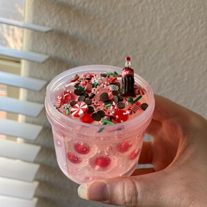 Christmas Cola Frog Spawn Slime Coated Scented Clear Slime With Frog ...