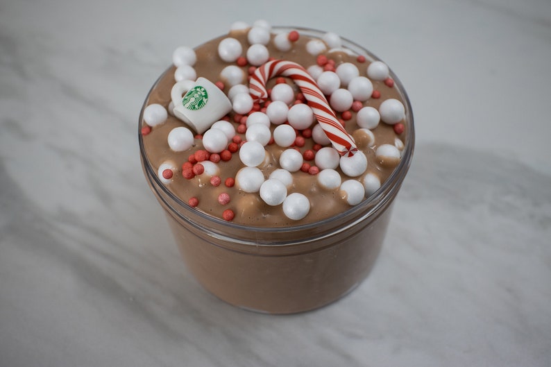 Slime Peppermint Hot Cocoa Thick and Glossy Semi-floam - Etsy