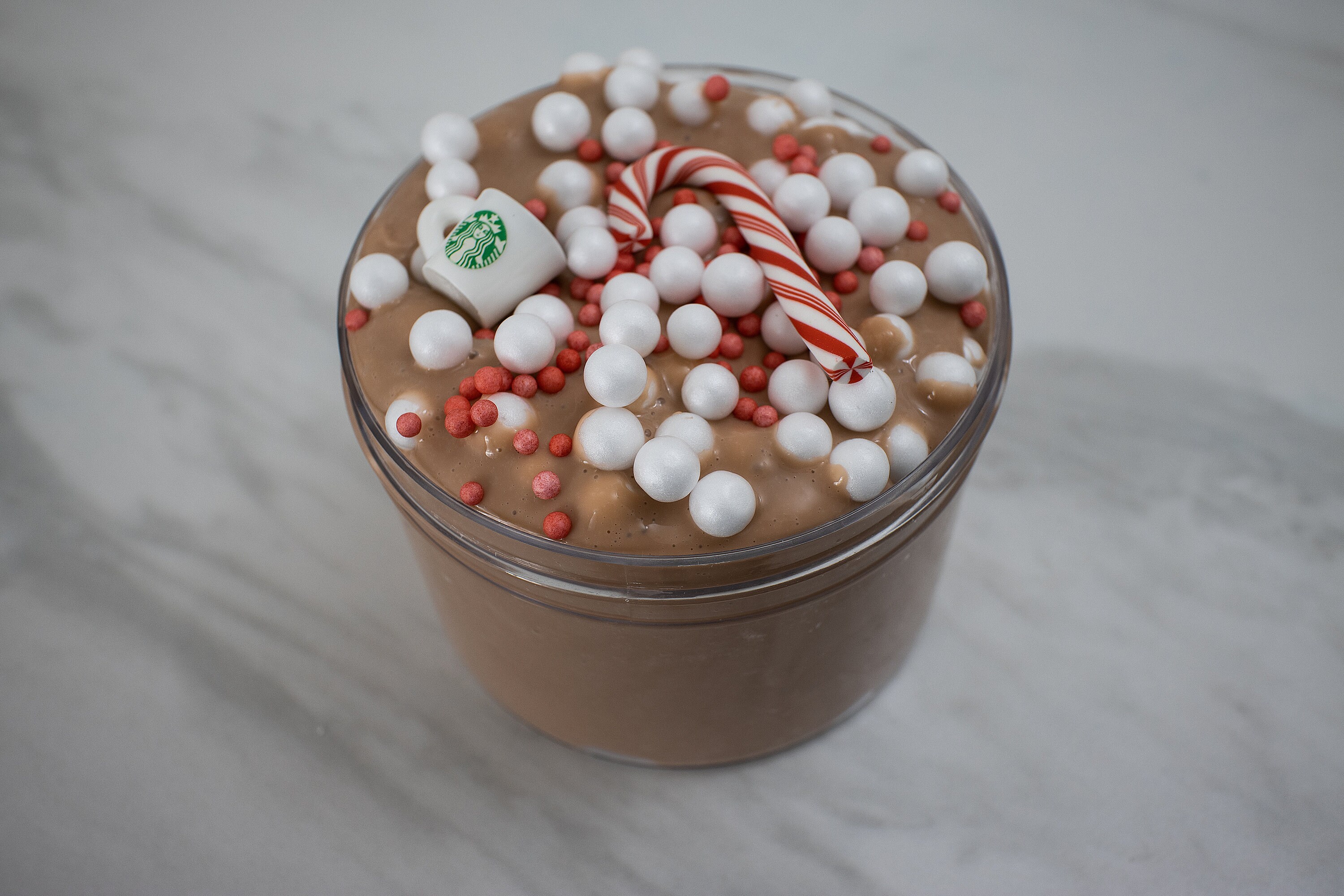 Slime Peppermint Hot Cocoa Thick and Glossy Semi-floam - Etsy