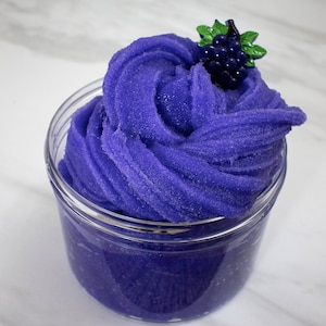 Slime- Fizzy Frozen Grape Icee Slime- Purple Slime, Slime With Charm ...