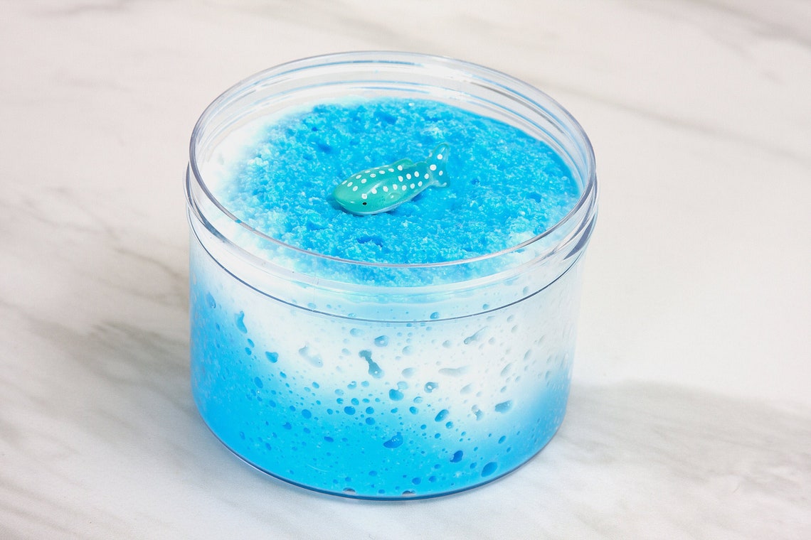 Slime Crisp Waves Snow Fizz Slime Snow Slime Crunchy Slime - Etsy