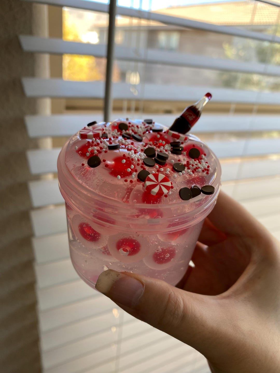 Cola Frog Spawn Slime Coated Scented Clear Slime With Frog Spawn Beads ...