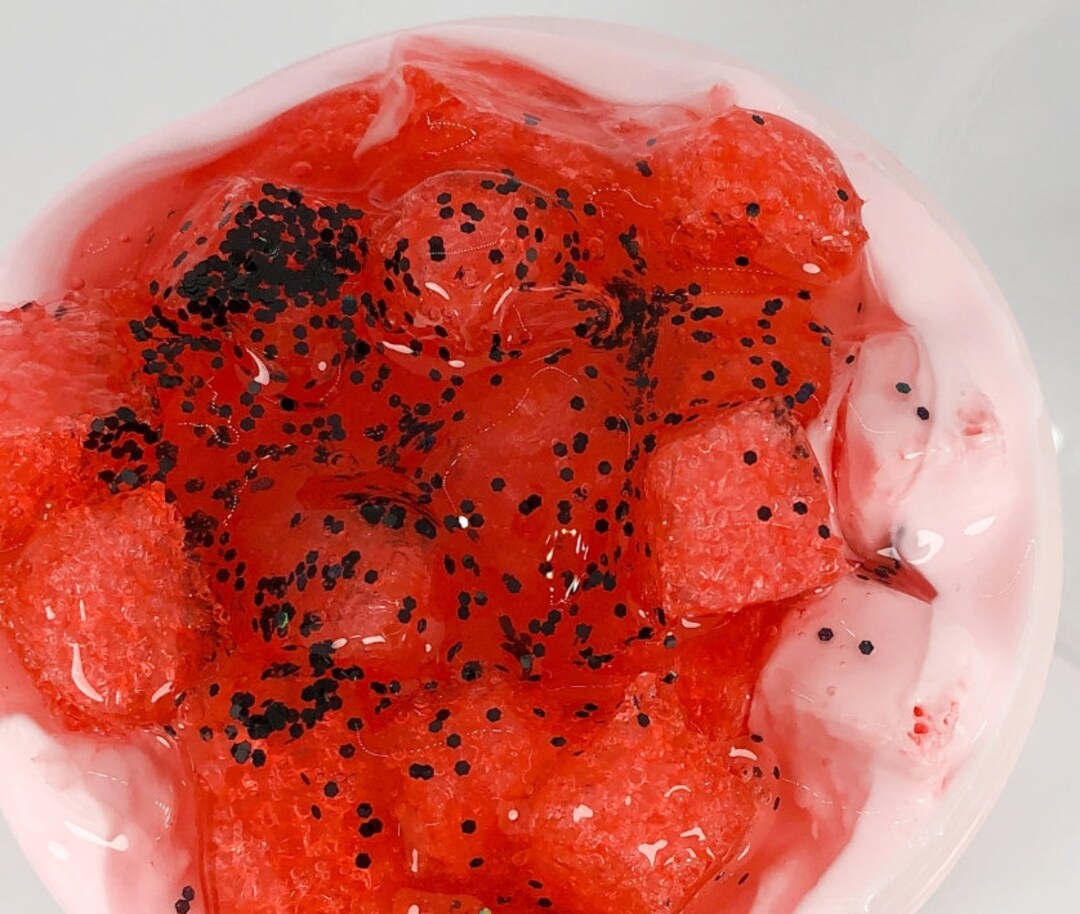 Slime- Strawberries & Cream Slime Cup DIY Slime, Strawberry Slime ...
